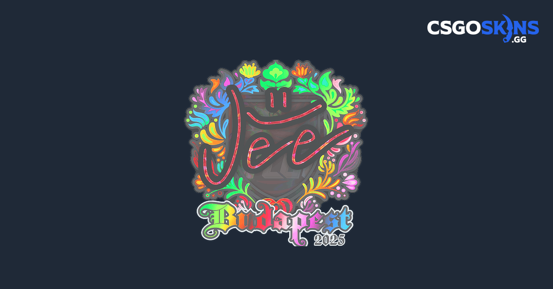 Sticker | Jee (Holo) | Budapest 2025 - CSGOSKINS.GG