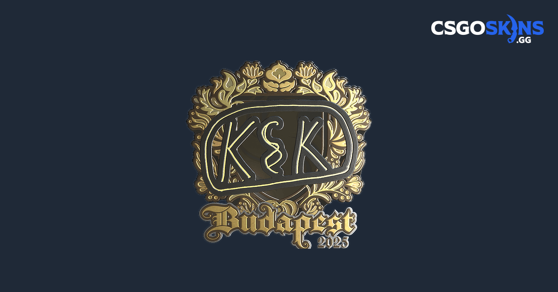 Sticker | kyousuke (Gold) | Budapest 2025 - CSGOSKINS.GG