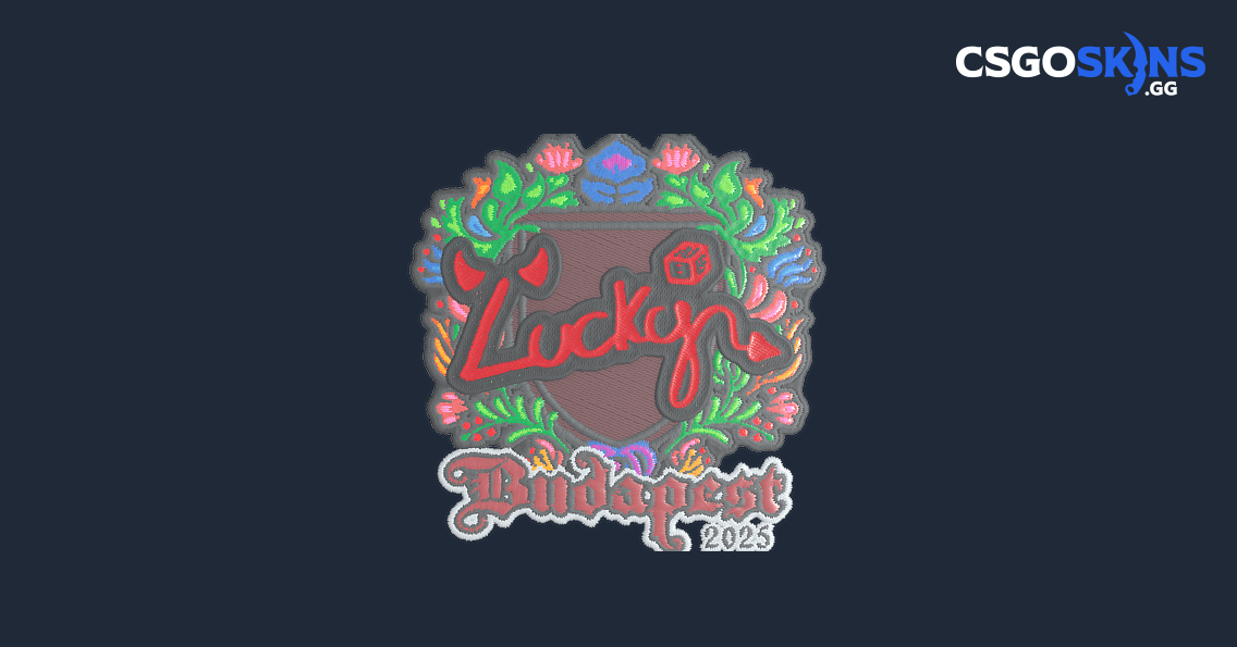 Sticker | Lucky (Embroidered) | Budapest 2025 - CSGOSKINS.GG