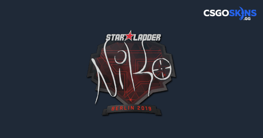 Sticker | NiKo | Berlin 2019 - CSGOSKINS.GG
