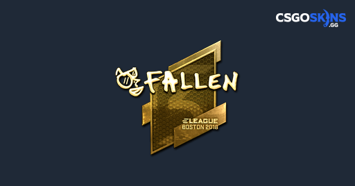 Sticker | FalleN (Gold) | Boston 2018 - CSGOSKINS.GG