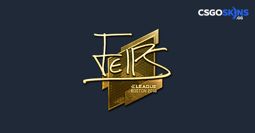 Sticker | felps (Gold) | Boston 2018 - CSGOSKINS.GG