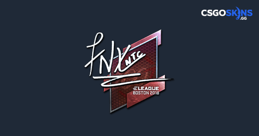 Sticker | fnx (Foil) | Boston 2018 - CSGOSKINS.GG