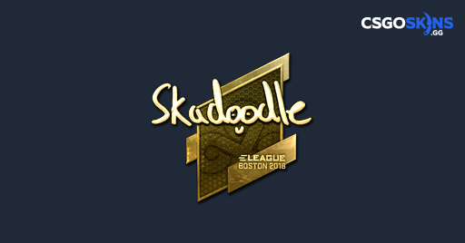 Sticker | Skadoodle (Gold) | Boston 2018 - CSGOSKINS.GG