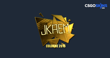 Sticker | jkaem (Gold) | Cologne 2016 - CSGOSKINS.GG