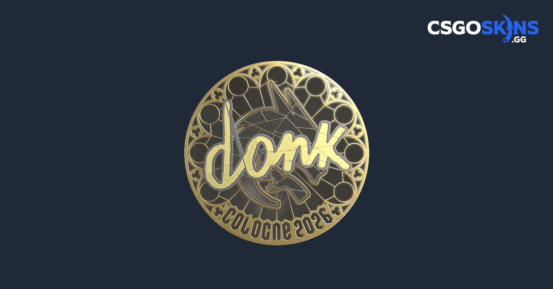 Sticker | donk (Gold) | Cologne 2026 - CSGOSKINS.GG