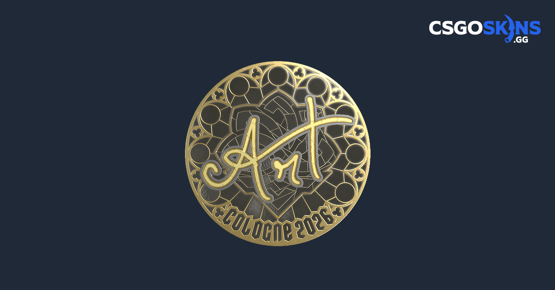 Sticker | arT (Gold) | Cologne 2026 - CSGOSKINS.GG