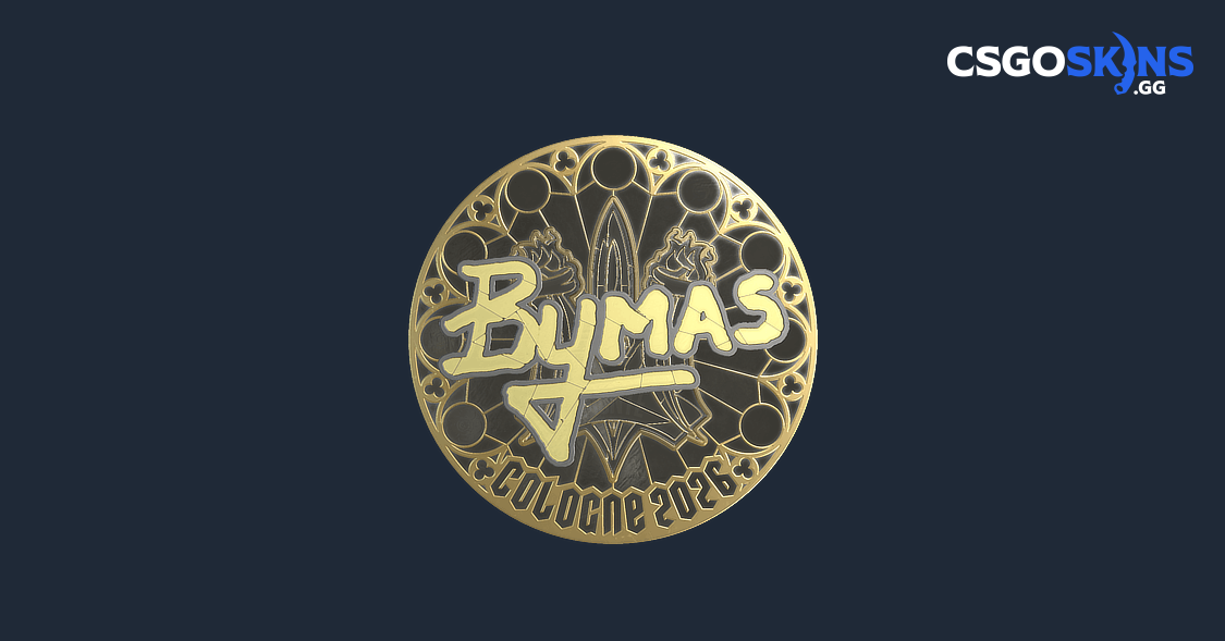 Sticker | Bymas (Gold) | Cologne 2026 - CSGOSKINS.GG
