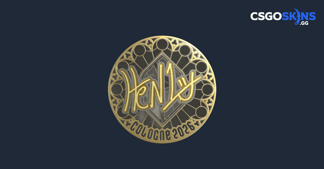 Sticker | HEN1 (Gold) | Cologne 2026 - CSGOSKINS.GG