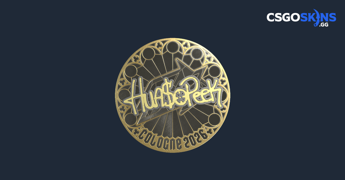 Sticker | HUASOPEEK (Gold) | Cologne 2026 - CSGOSKINS.GG