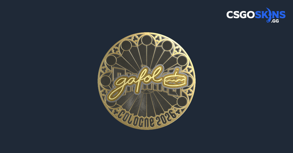 Sticker | gafolo (Gold) | Cologne 2026 - CSGOSKINS.GG
