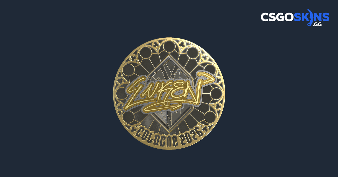 Sticker | luken (Gold) | Cologne 2026 - CSGOSKINS.GG