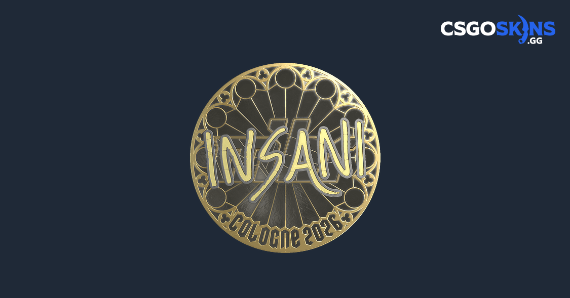 Sticker | insani (Gold) | Cologne 2026 - CSGOSKINS.GG