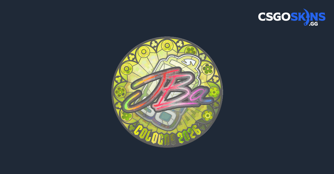 Sticker | JBa (Holo) | Cologne 2026 - CSGOSKINS.GG
