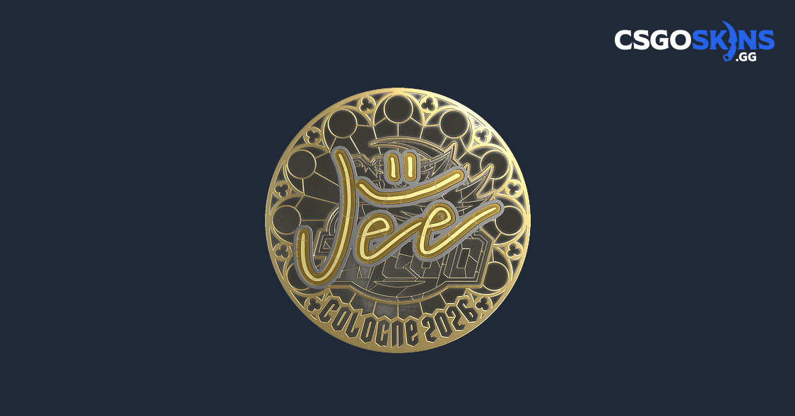 Sticker | Jee (Gold) | Cologne 2026 - CSGOSKINS.GG