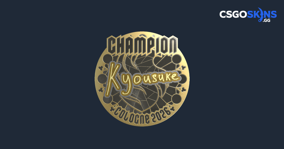 Sticker | kyousuke (Gold, Champion) | Cologne 2026 - CSGOSKINS.GG