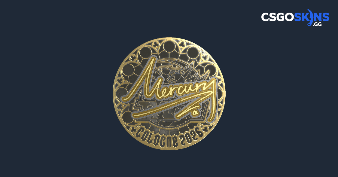 Sticker | Mercury (Gold) | Cologne 2026 - CSGOSKINS.GG