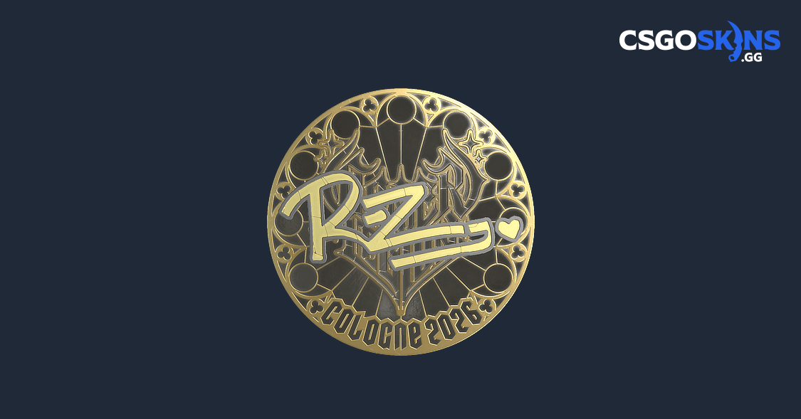 Sticker | REZ (Gold) | Cologne 2026 - CSGOSKINS.GG