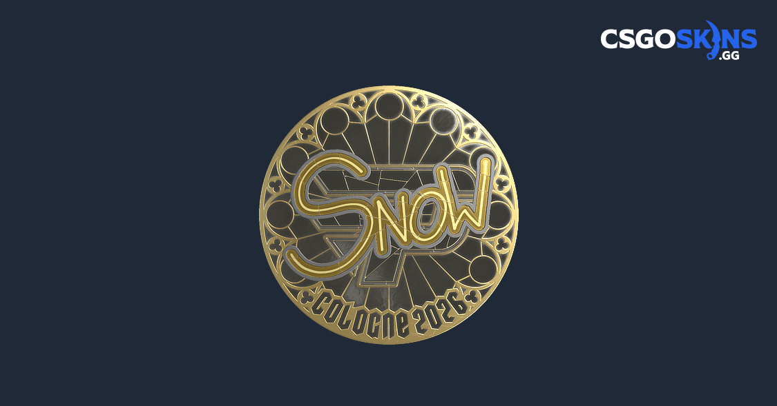 Sticker | snow (Gold) | Cologne 2026 - CSGOSKINS.GG