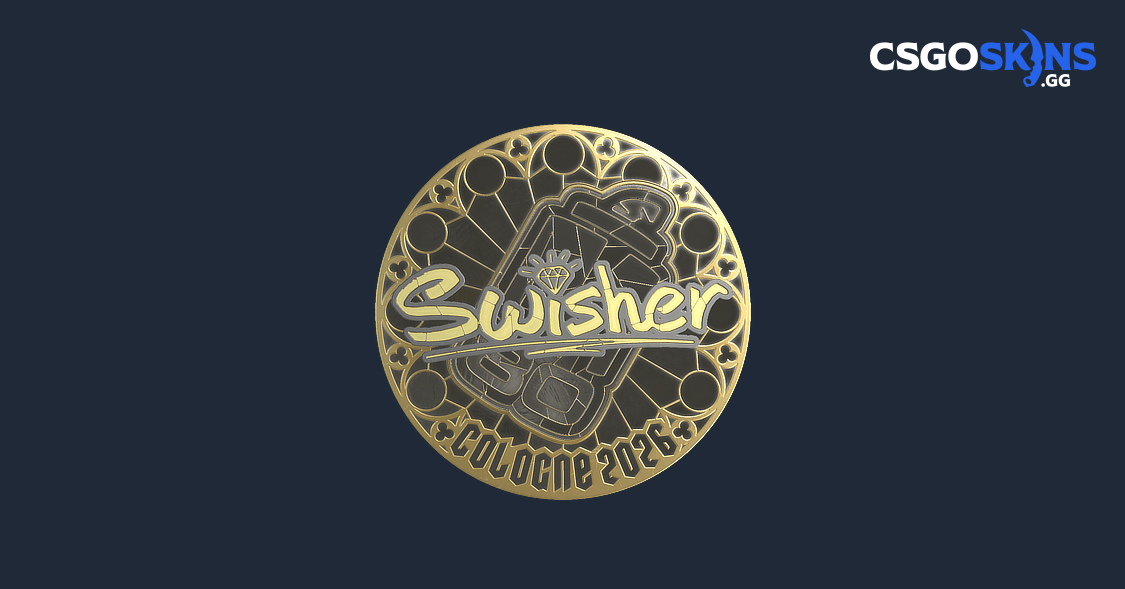 Sticker | Swisher (Gold) | Cologne 2026 - CSGOSKINS.GG