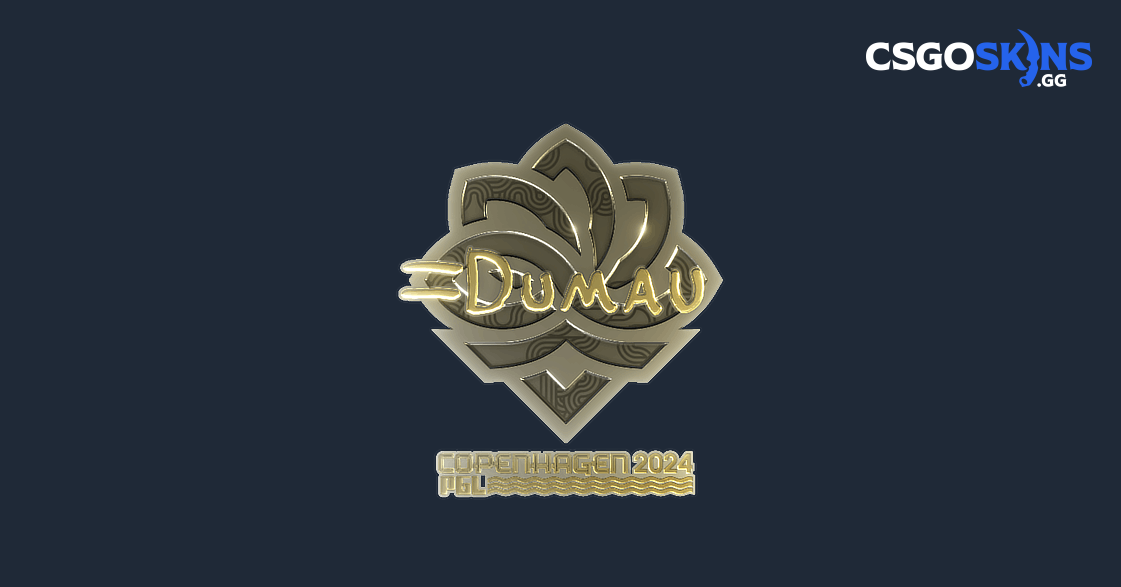 Sticker | dumau (Gold) | Copenhagen 2024 - CSGOSKINS.GG