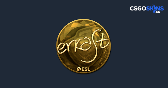Sticker | erkaSt (Gold) | Katowice 2019 - CSGOSKINS.GG