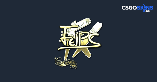 Sticker | felps (Gold) | Paris 2023 - CSGOSKINS.GG