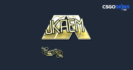 Sticker | jkaem (Gold) | Paris 2023 - CSGOSKINS.GG
