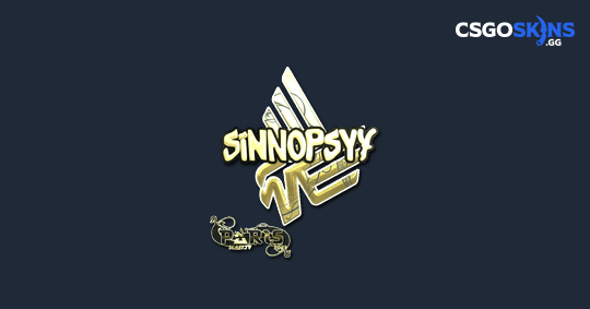 Sticker | sinnopsyy (Gold) | Paris 2023 - CSGOSKINS.GG