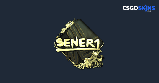 Sticker | SENER1 (Gold) | Rio 2022 - CSGOSKINS.GG