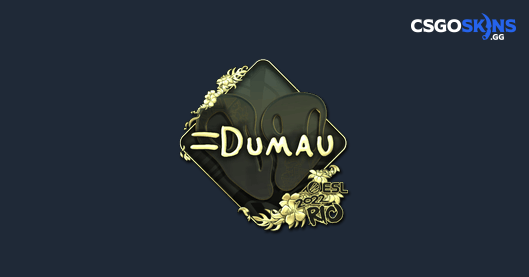 Sticker | dumau (Gold) | Rio 2022 - CSGOSKINS.GG