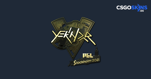 Sticker | YEKINDAR (Gold) | Stockholm 2021 - CSGOSKINS.GG