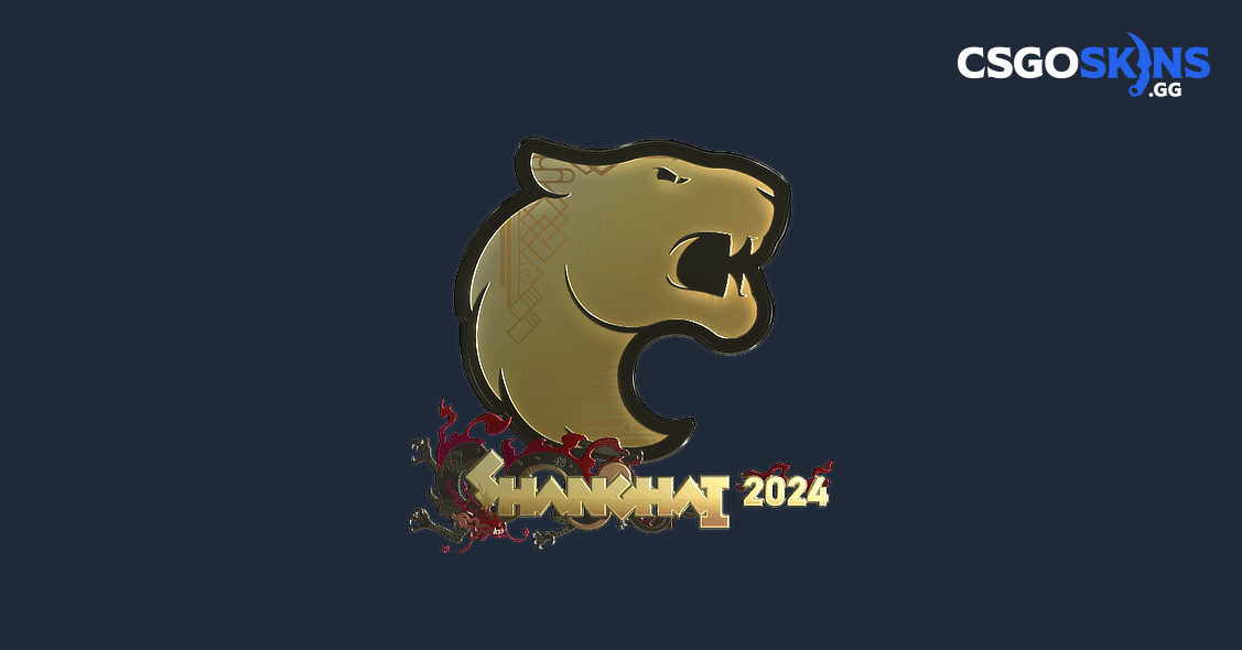 Sticker | FURIA (Gold) | Shanghai 2024 - CSGOSKINS.GG