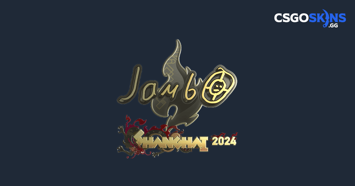 Sticker | jambo (Gold) | Shanghai 2024 - CSGOSKINS.GG