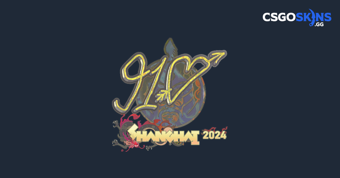 Sticker | 910 (Holo) | Shanghai 2024 - CSGOSKINS.GG