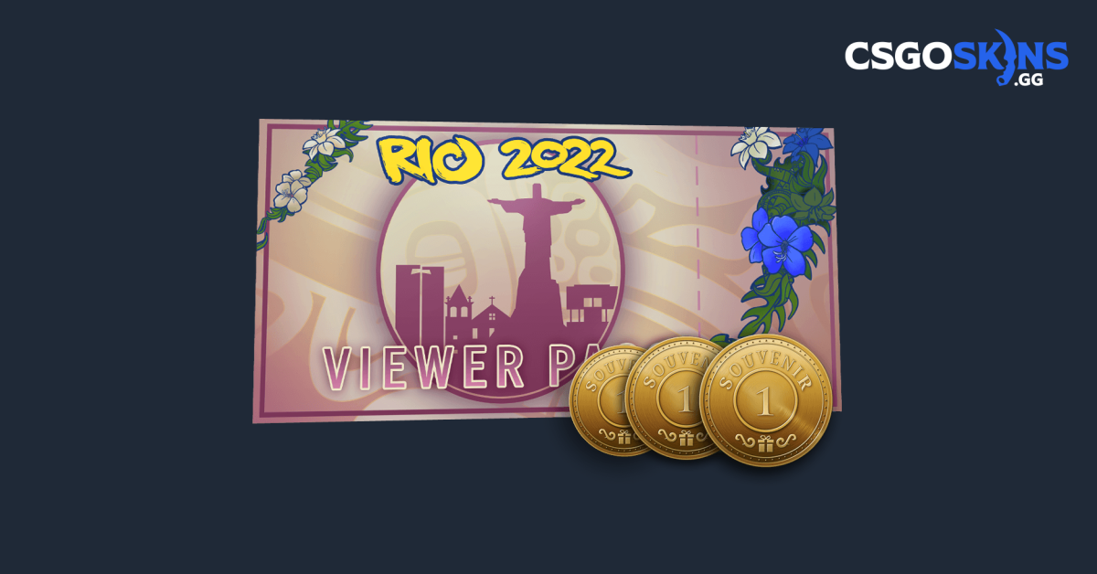 Rio 2022 Viewer Pass + 3 Souvenir Tokens - CSGOSKINS.GG