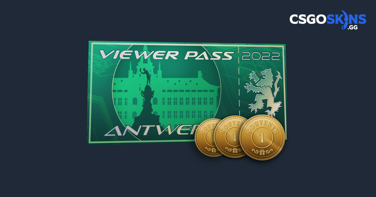 Antwerp 2022 Viewer Pass + 3 Souvenir Tokens - CSGOSKINS.GG