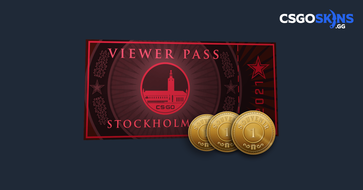 Stockholm 2021 Viewer Pass + 3 Souvenir Tokens - CSGOSKINS.GG