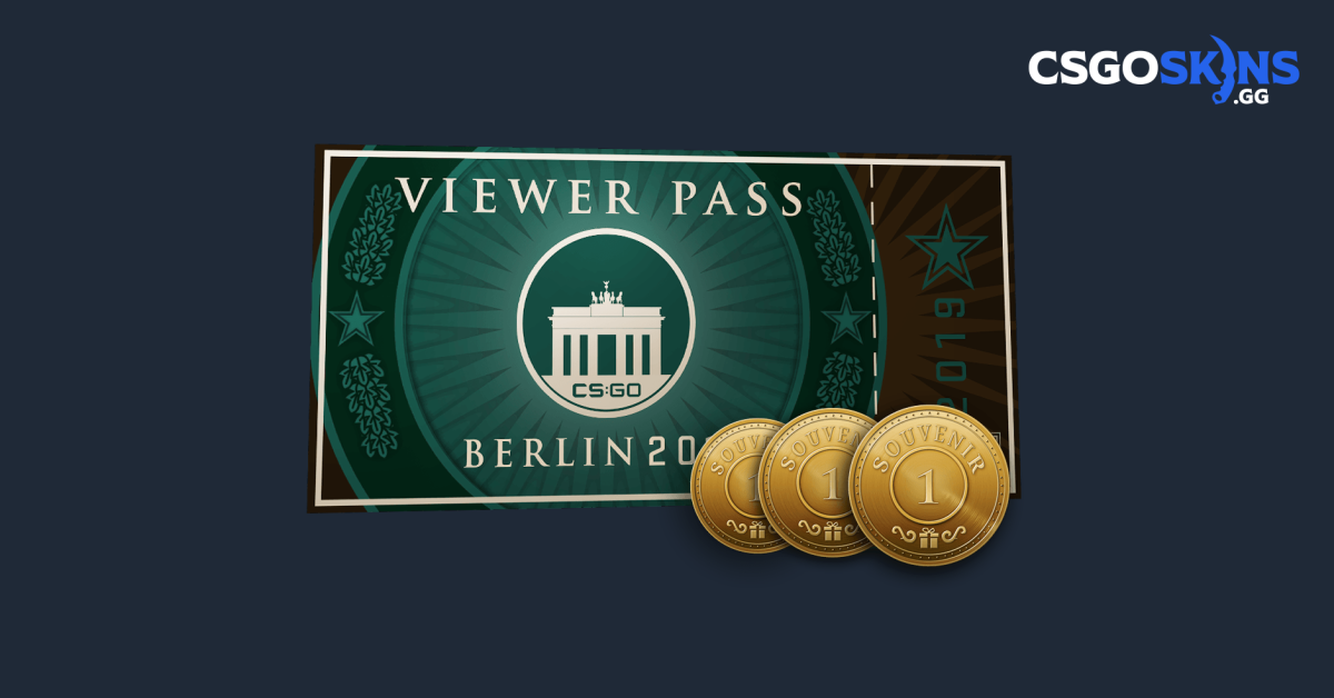 Berlin 2019 Viewer Pass + 3 Souvenir Tokens - CSGOSKINS.GG