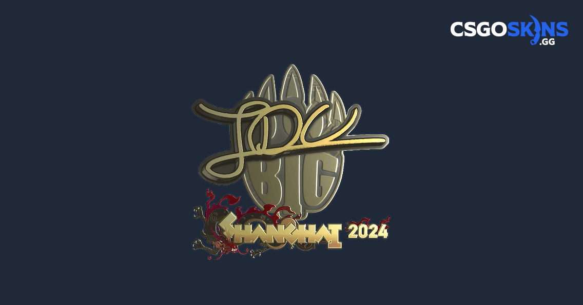 Sticker | JDC (Gold) | Shanghai 2024 - CSGOSKINS.GG