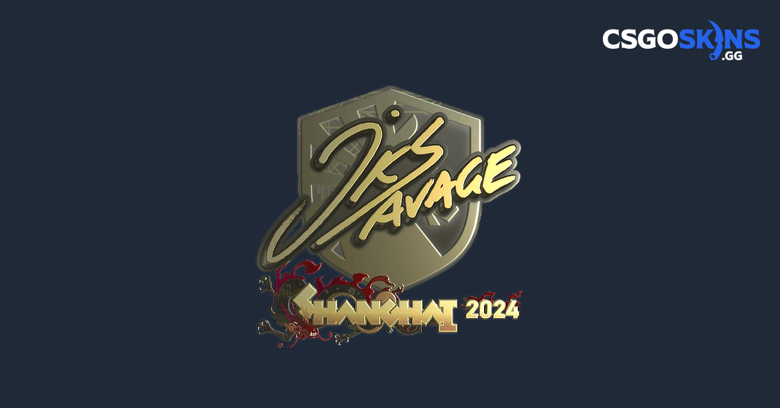 Sticker | jks (Gold) | Shanghai 2024 - CSGOSKINS.GG