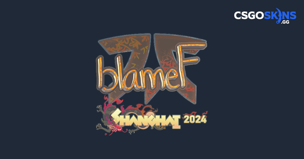 Sticker | blameF (Holo) | Shanghai 2024 - CSGOSKINS.GG