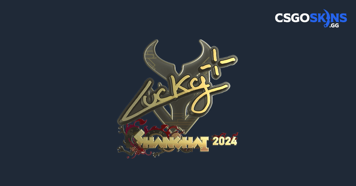 Sticker | Lucky (Gold) | Shanghai 2024 - CSGOSKINS.GG