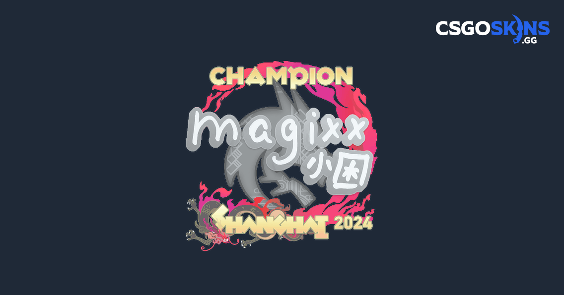 Sticker | magixx (Champion) | Shanghai 2024 - CSGOSKINS.GG