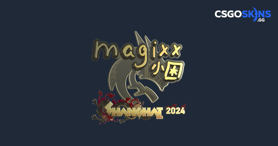 Sticker | magixx (Gold) | Shanghai 2024 - CSGOSKINS.GG