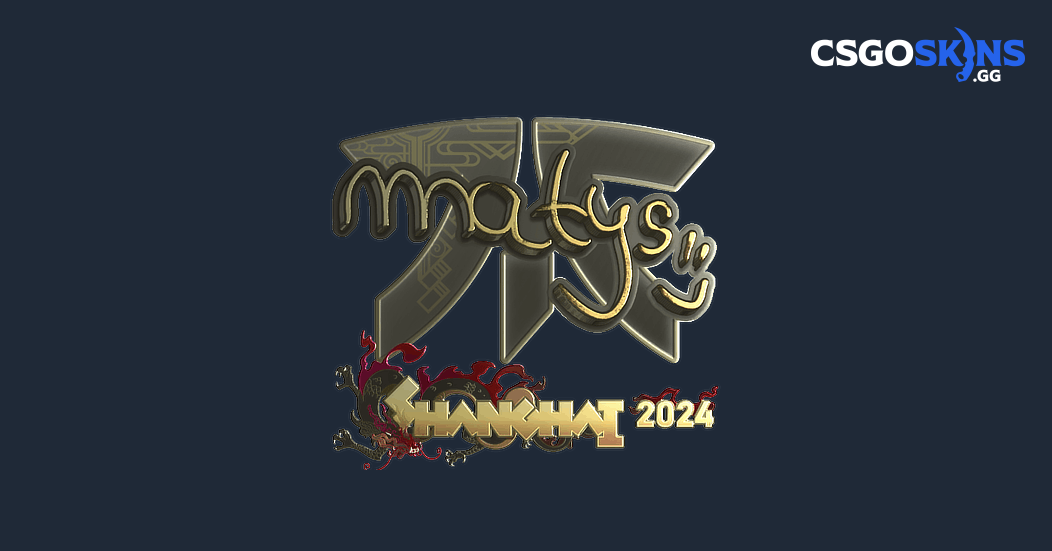 Sticker | MATYS (Gold) | Shanghai 2024 - CSGOSKINS.GG