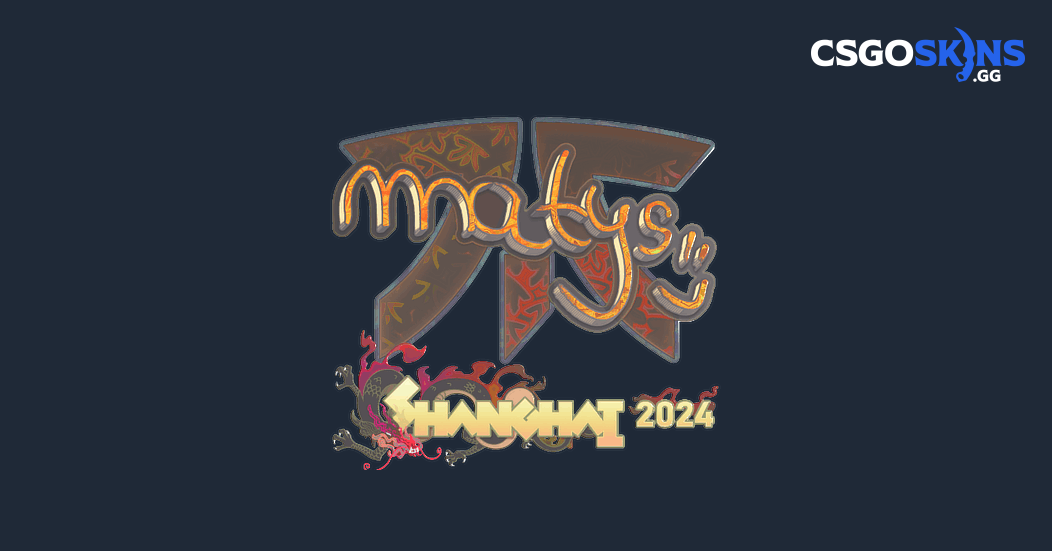 Sticker | MATYS (Holo) | Shanghai 2024 - CSGOSKINS.GG