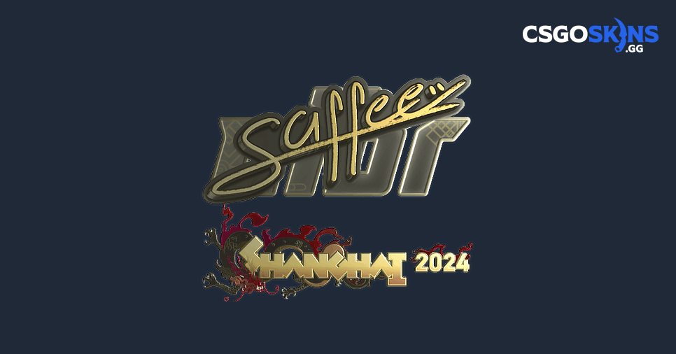 Sticker | saffee (Gold) | Shanghai 2024 - CSGOSKINS.GG