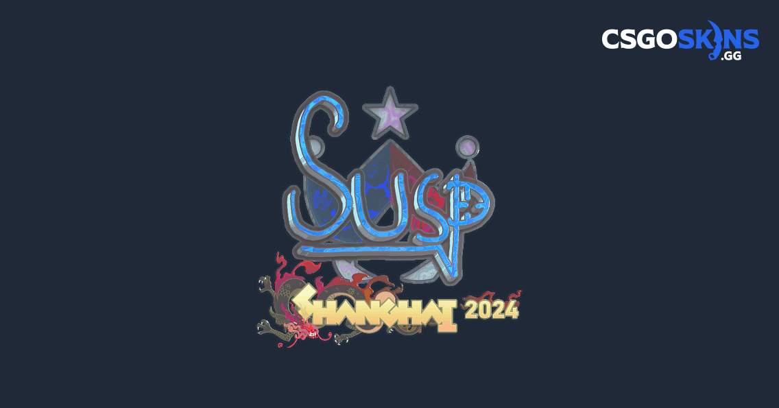 Sticker | susp (Holo) | Shanghai 2024 - CSGOSKINS.GG
