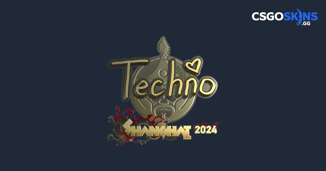 Sticker | Techno4K (Gold) | Shanghai 2024 - CSGOSKINS.GG